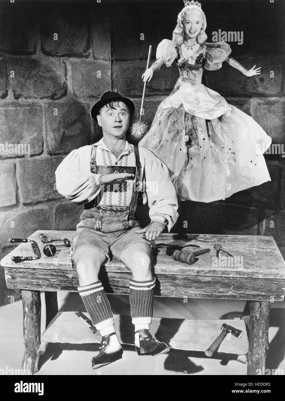 PINOCCHIO, from left: Mickey Rooney, Fran Allison, 1957 Stock Photo - Alamy