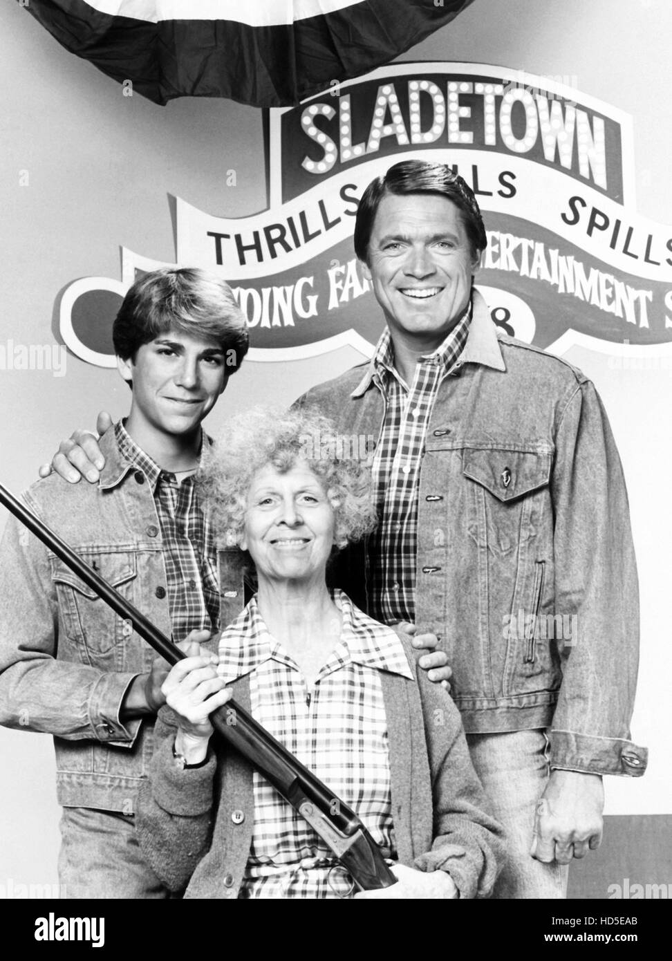 THE ROUSTERS, from left: Timothy Gibbs, Maxine Stuart, Chad Everett ...