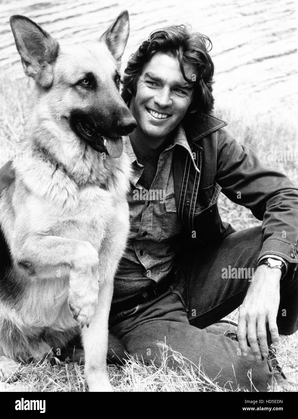 RUN, JOE, RUN, Arch Whiting (right) with Joe the German Shepherd, 1974 ...