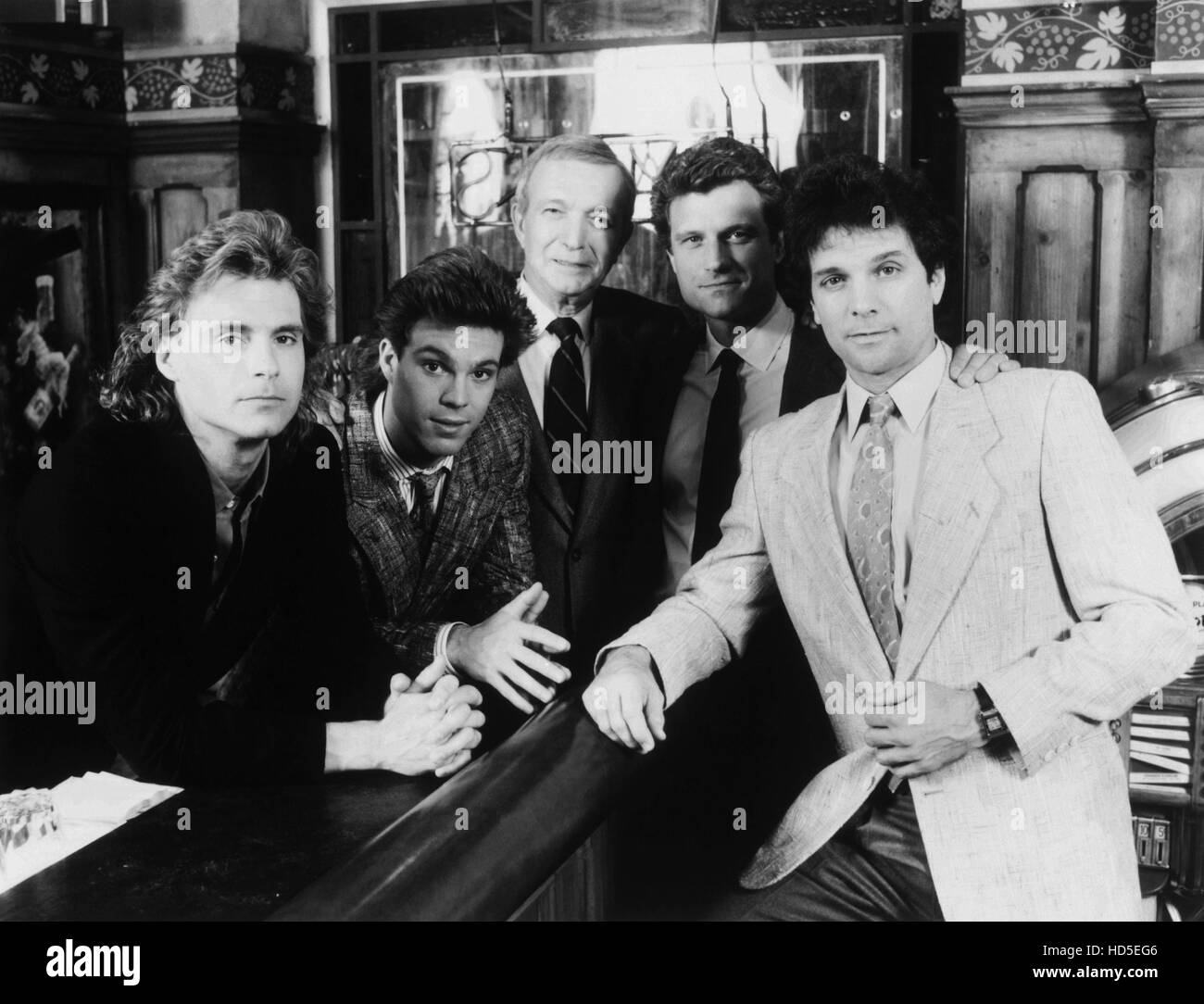 RYAN'S HOPE, from left: Christopher Durham, Jason Adams, Bernard Barrow ...