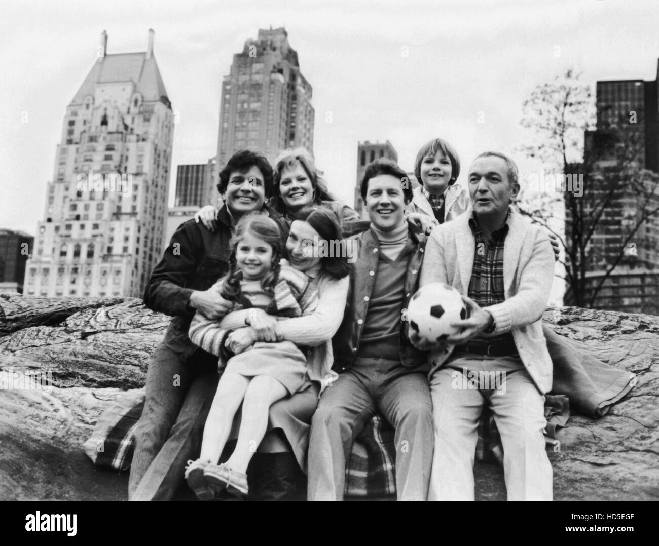 RYAN'S HOPE, clockwise from top left: Malcolm Groome, Marg Helgenberger ...