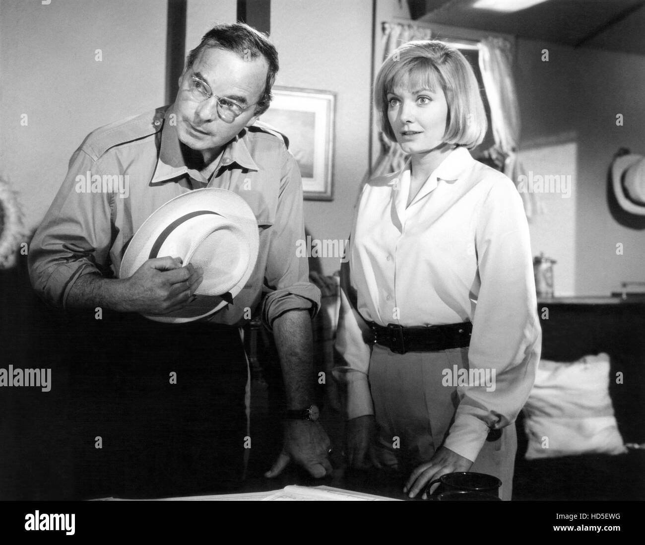 THE SAINT, (from left): Hugh McDermott, Jacqueline Ellis, 'The Golden ...