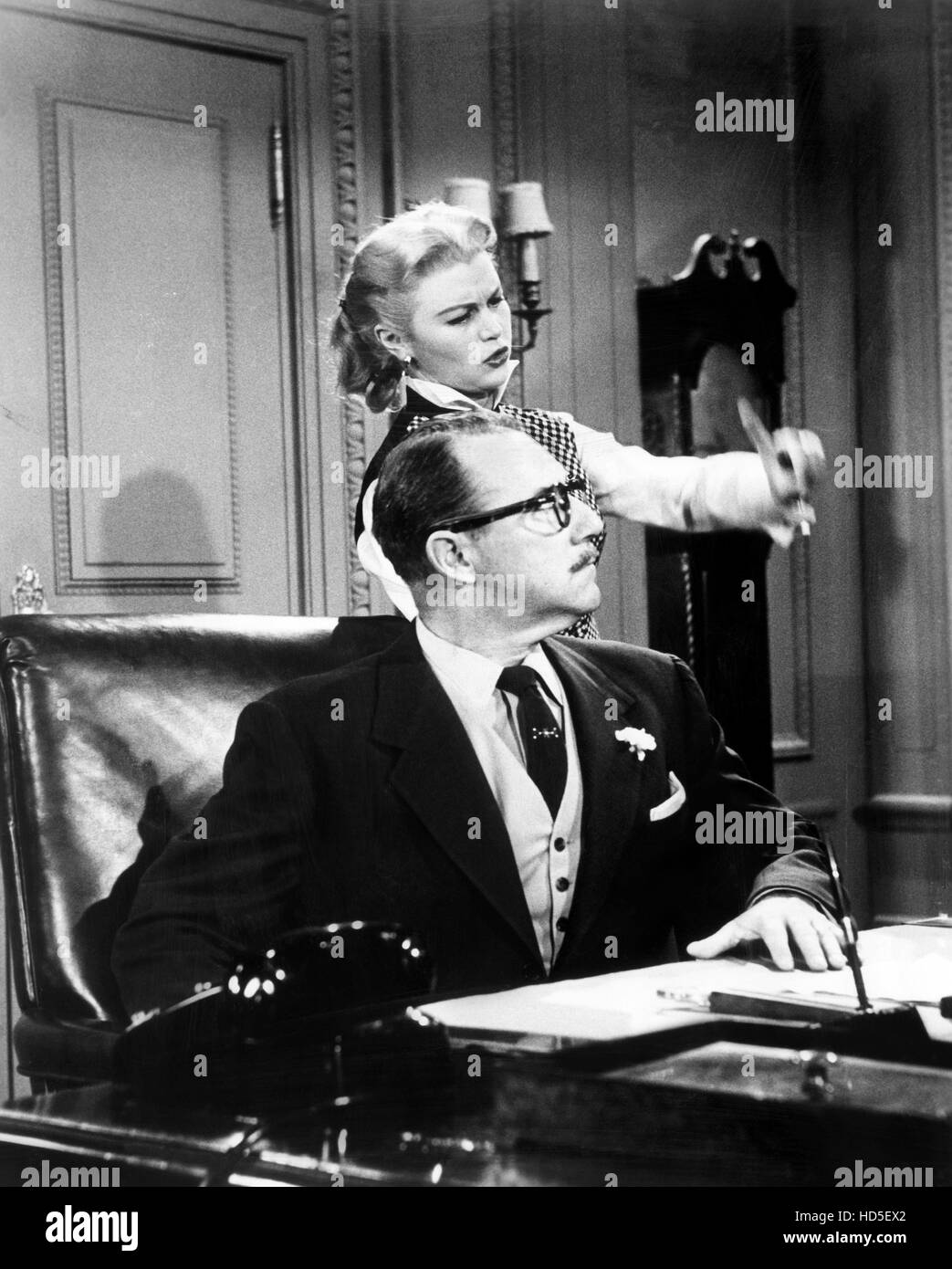 SALLY, Joan Caulfield, Gale Gordon (bottom), 1957-1958 Stock Photo - Alamy