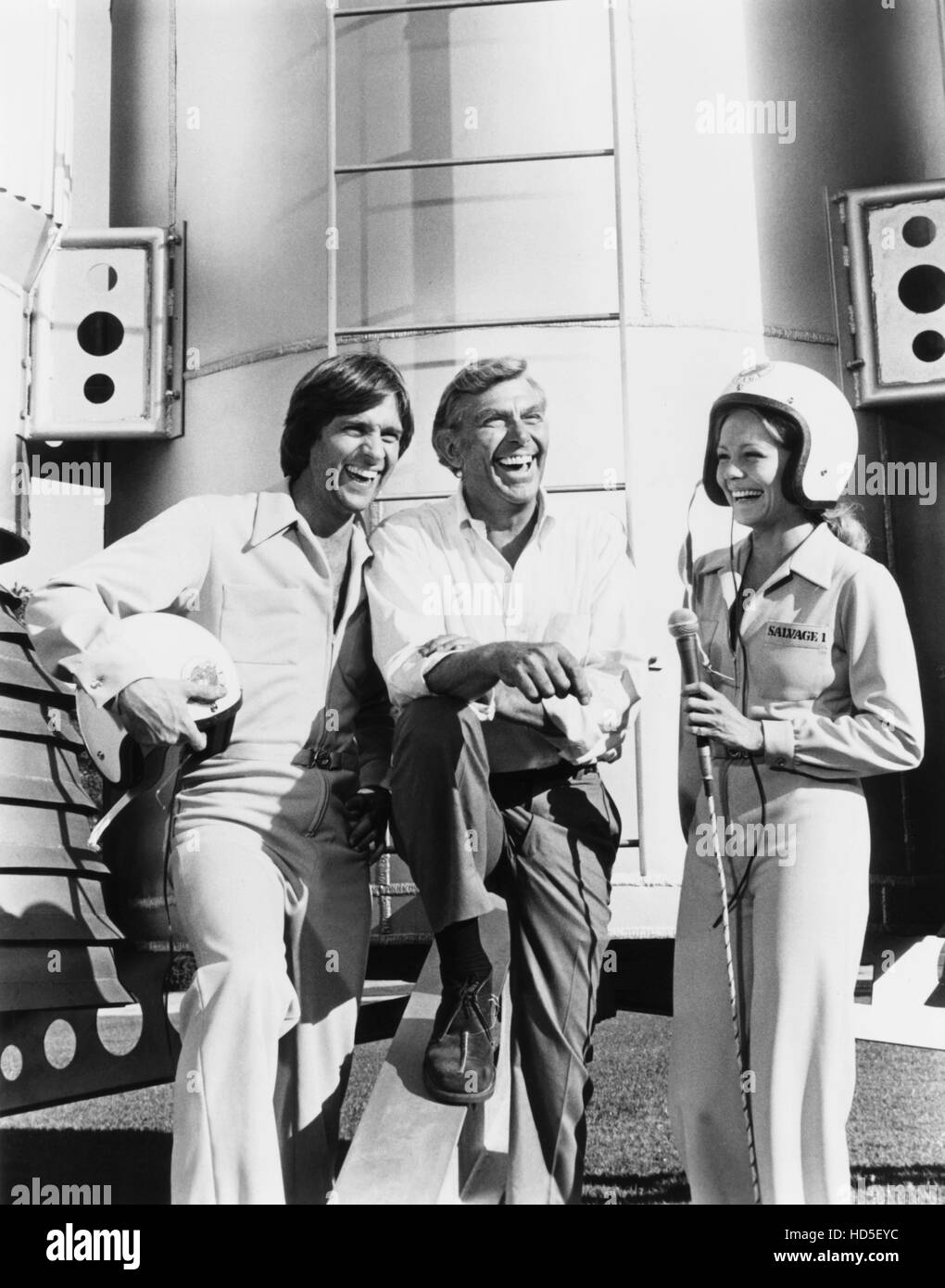 SALVAGE 1, from left, Joel Higgins, Andy Griffith, Trish Stewart, 1979 ...