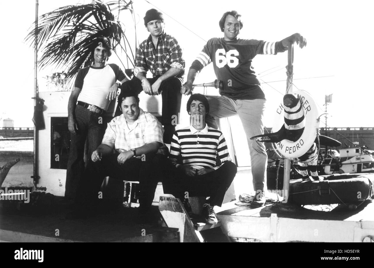 SAN PEDRO BEACH BUMS, rear from left: Jeffrey Druce, Christopher Murney ...