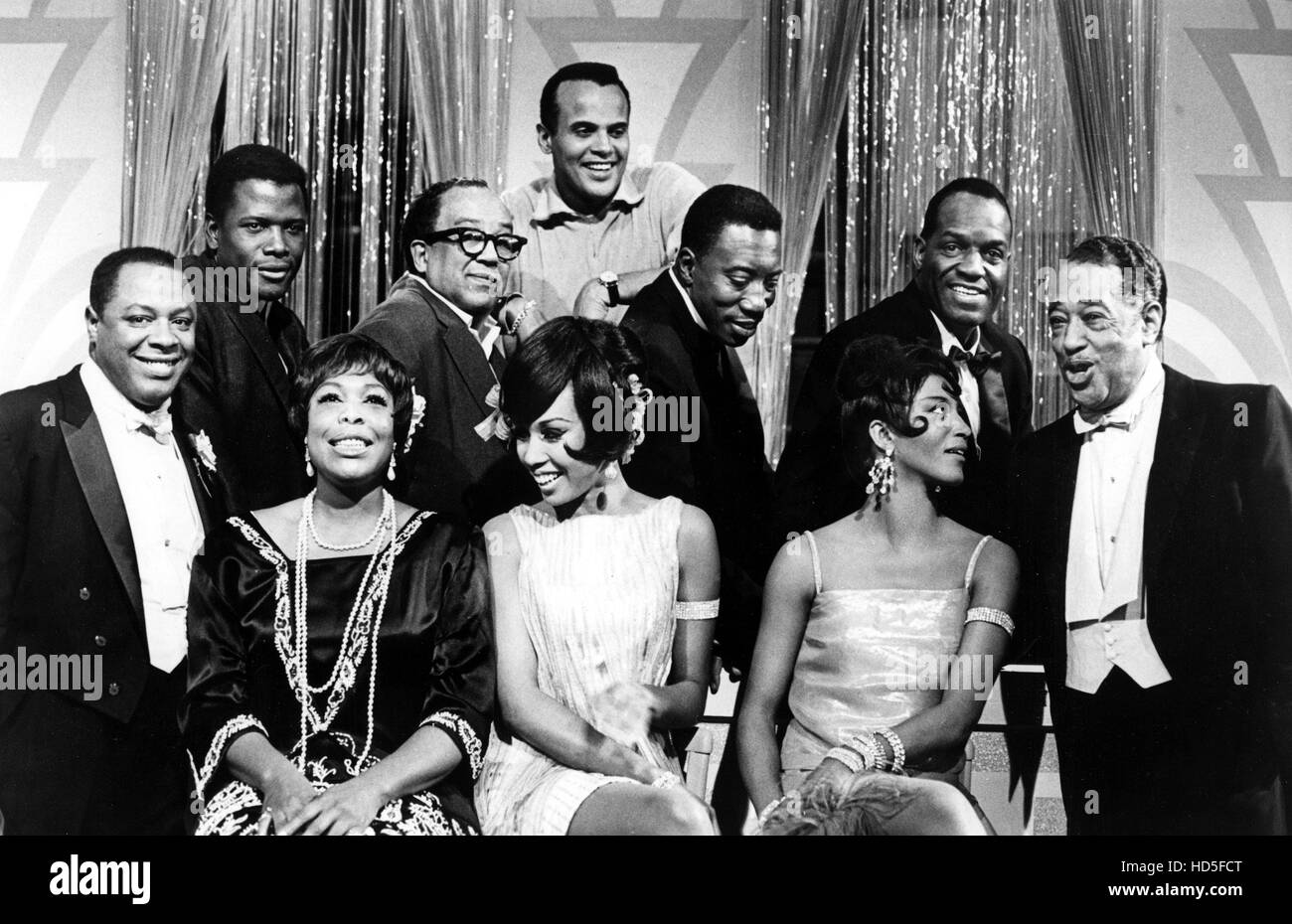 THE STROLLIN' 20s, (rear) Sidney Poitier, Langston Hughes, Harry ...