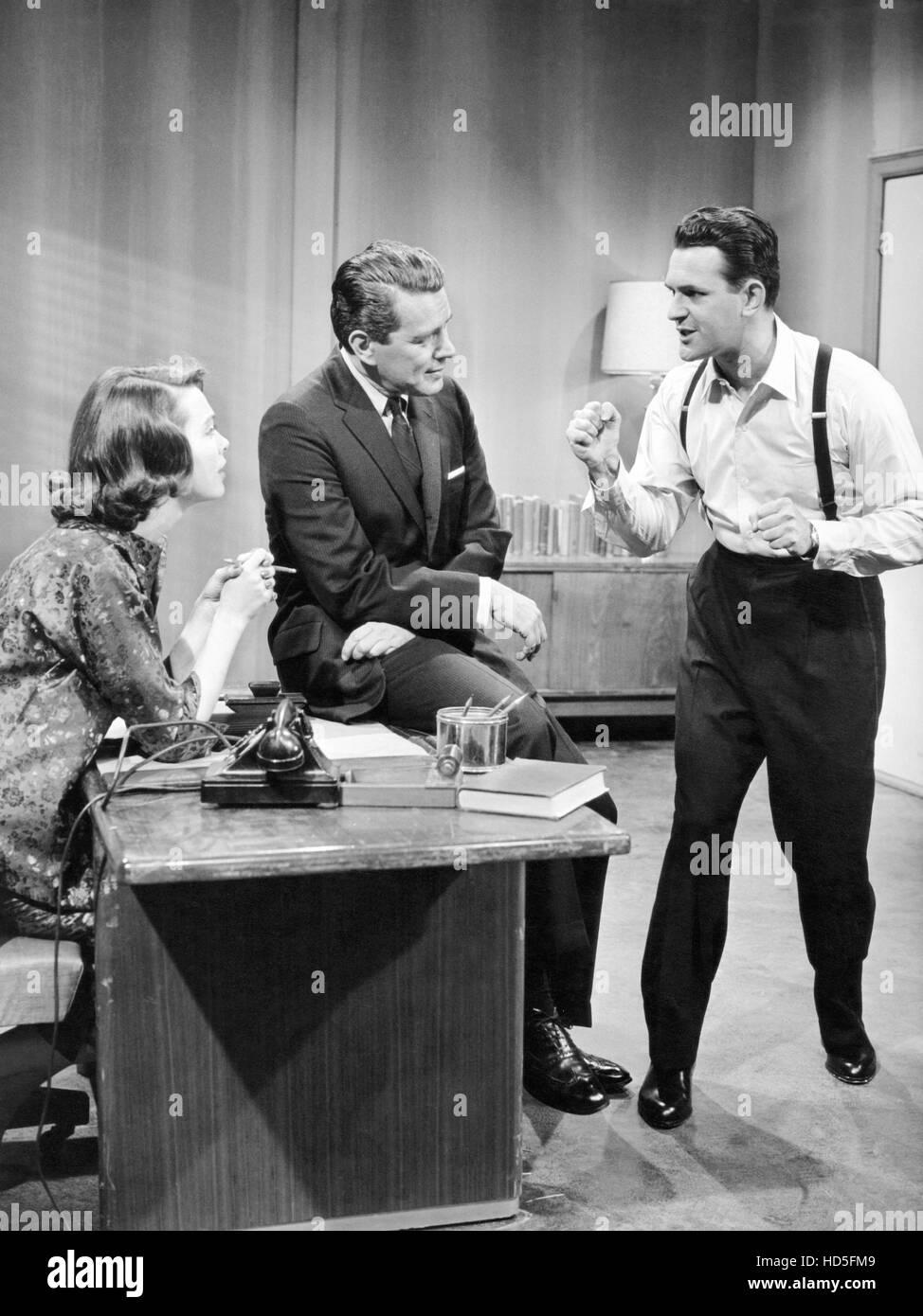 SUNDAY SHOWCASE, from left: Barbara Rush, John Forsythe, Larry Blyden ...