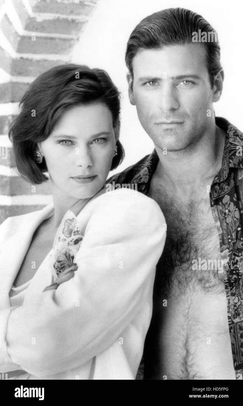 SWEATING BULLETS (aka TROPICAL HEAT), from left: Carolyn Dunn, Rob ...