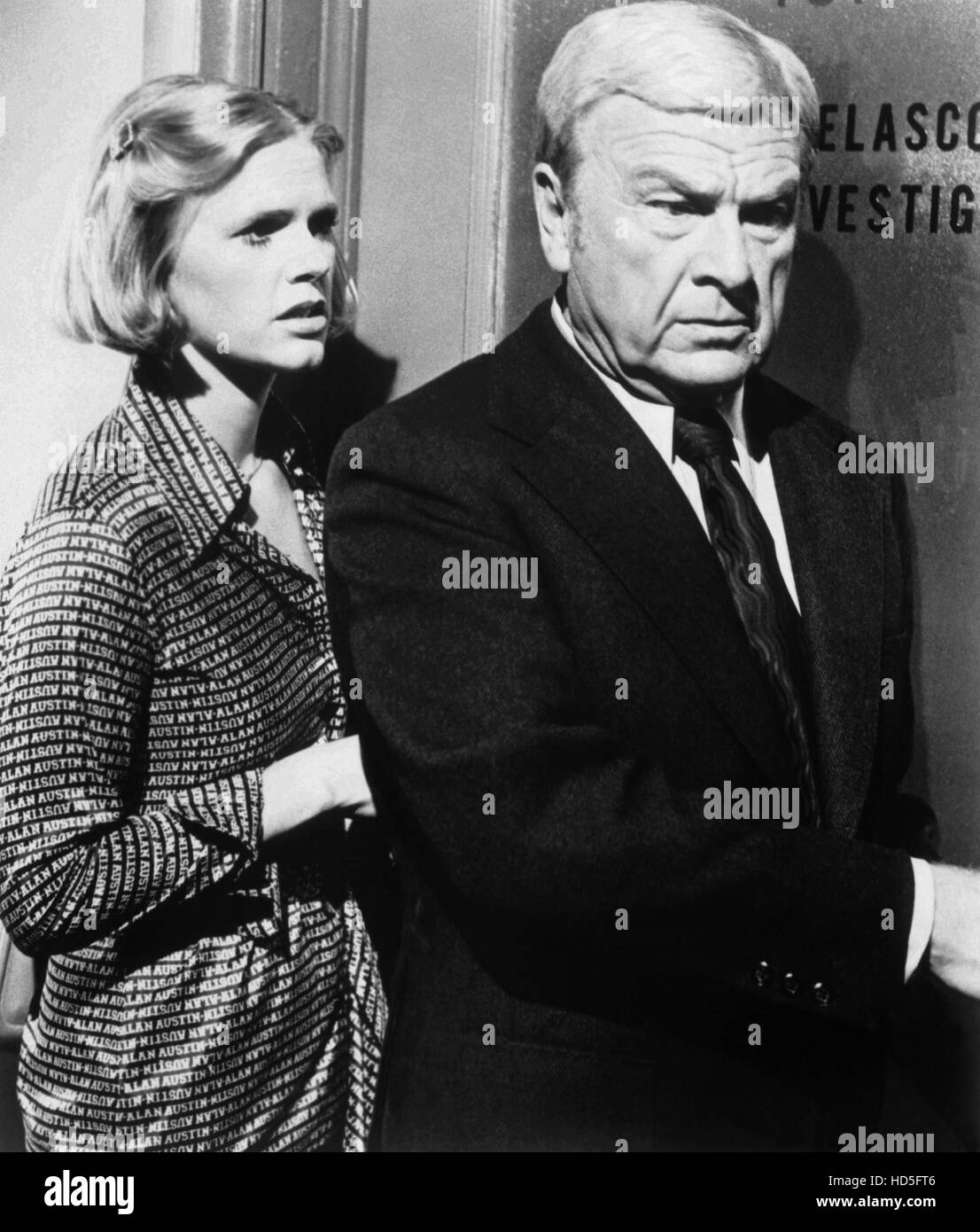 SWITCH, from left: Sharon Gless, Eddie Albert, 1975-78 Stock Photo - Alamy