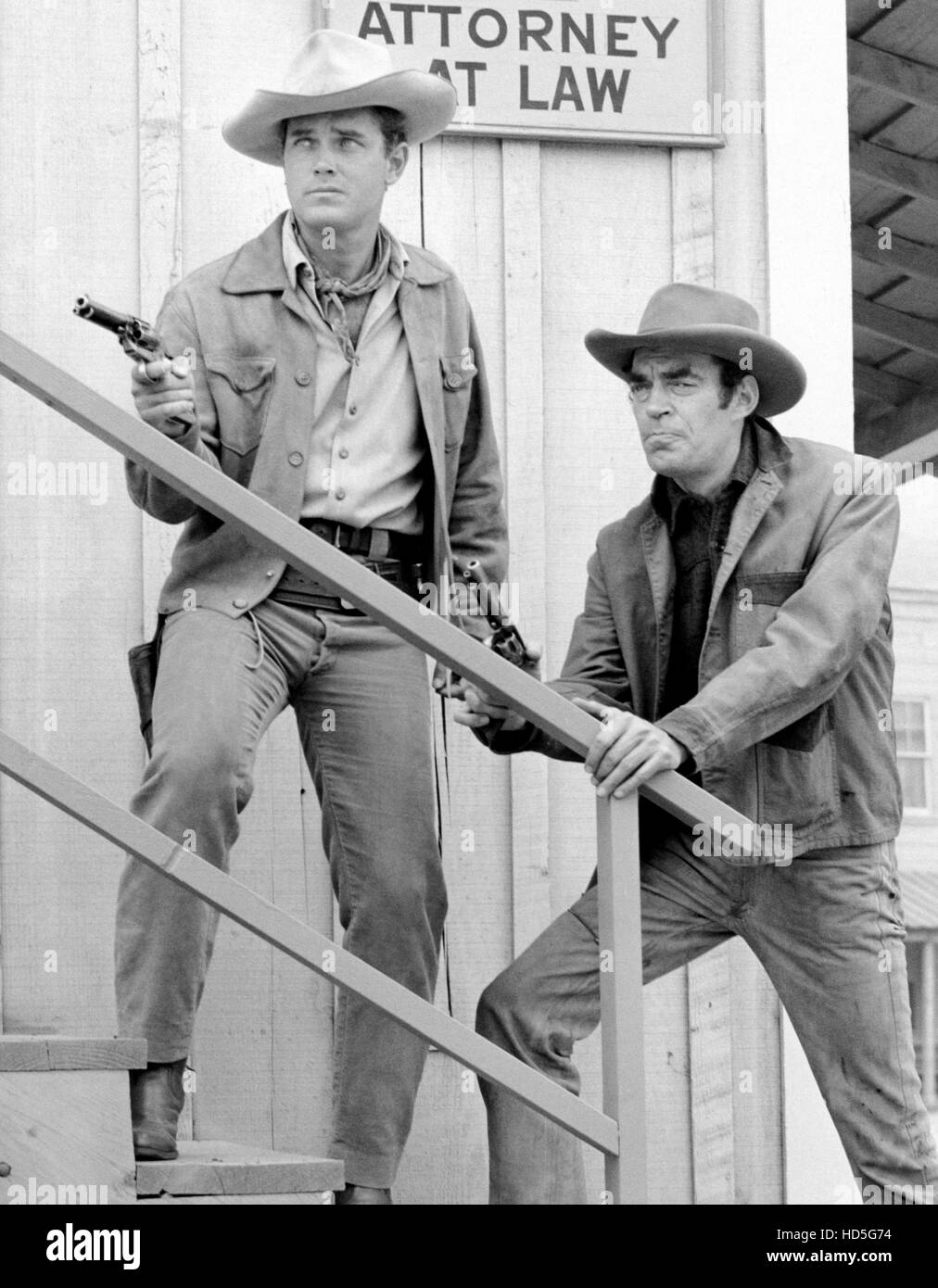 TEMPLE HOUSTON, Jeffrey Hunter, Jack Elam, 1963-64 Stock Photo - Alamy