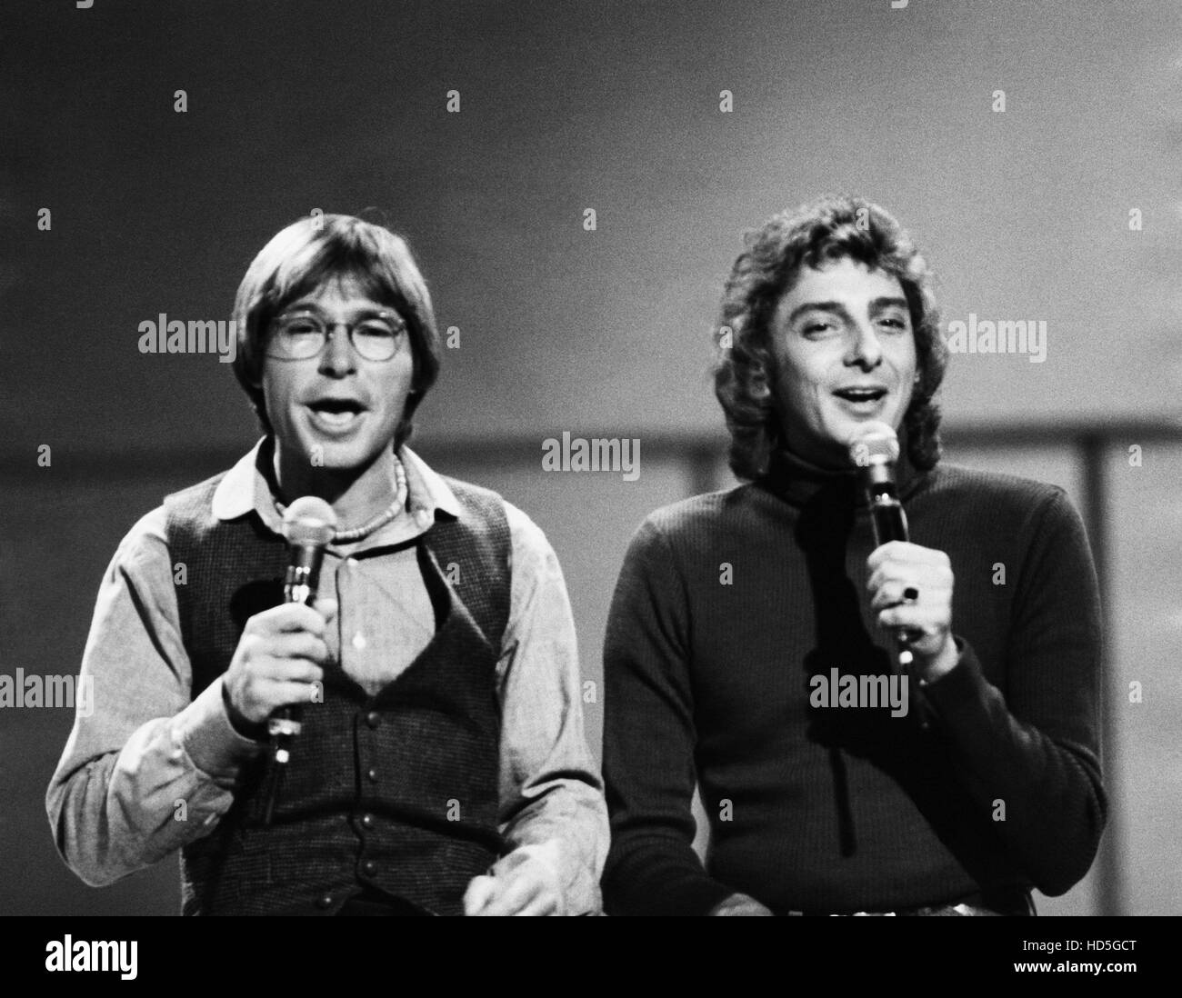 THE THIRD BARRY MANILOW SPECIAL, from left, John Denver, Barry Manilow ...