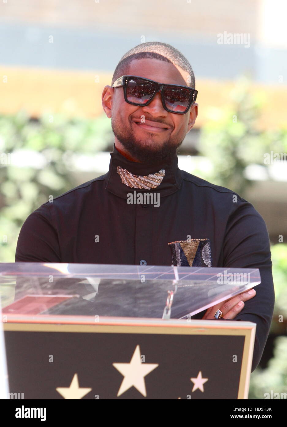 Usher is honored with a 'Star' on the Hollywood Walk of Fame Featuring ...