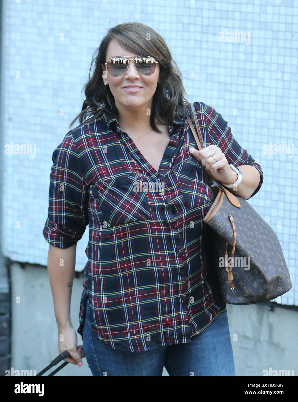 Martine McCutcheon outside ITV Studios Featuring: Martine McCutcheon ...