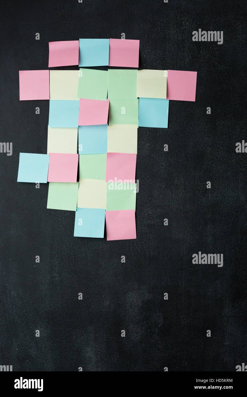 Image of colorful sticky notes on board Stock Photo - Alamy