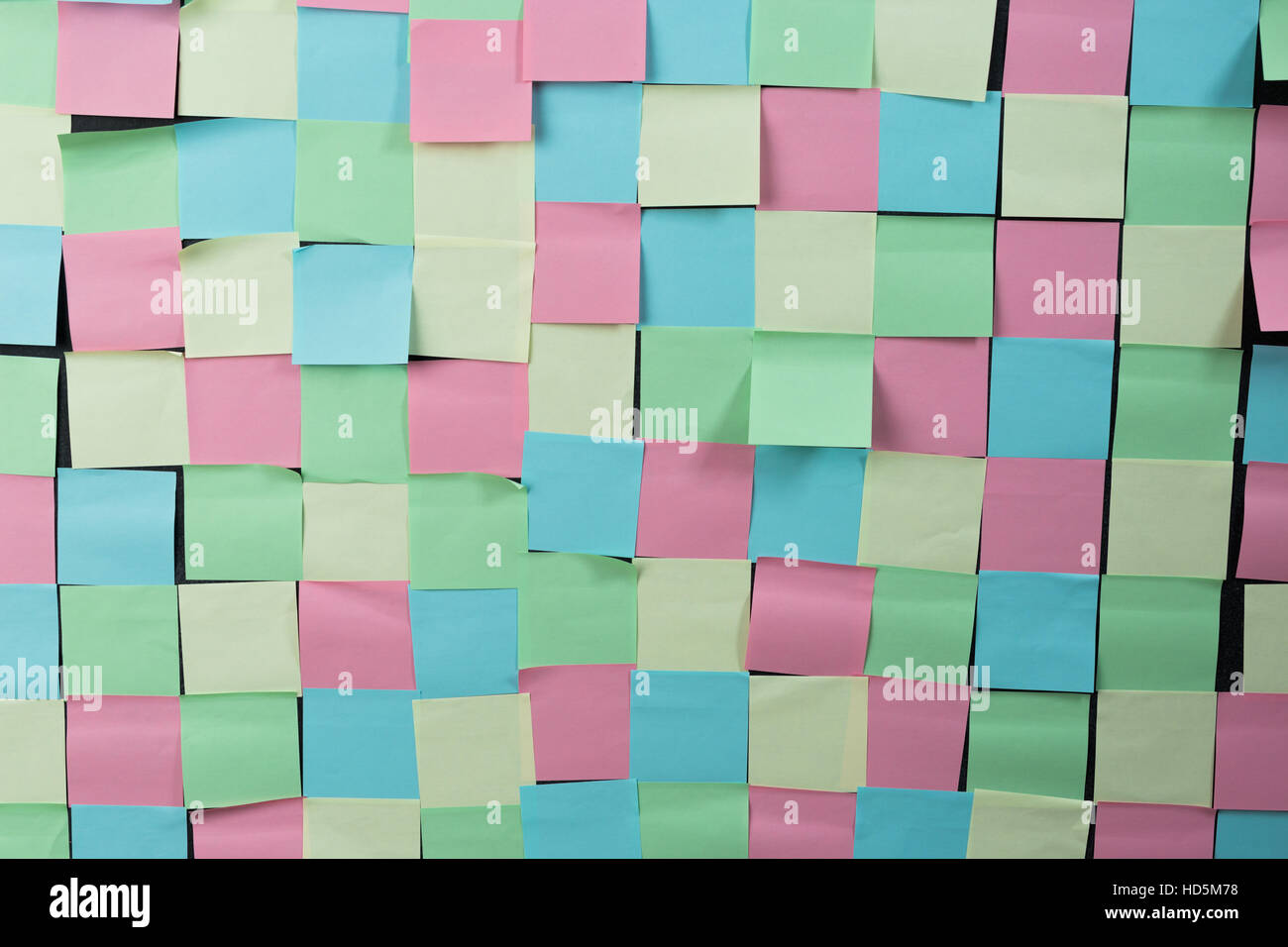 Image of colorful sticky notes on board Stock Photo - Alamy