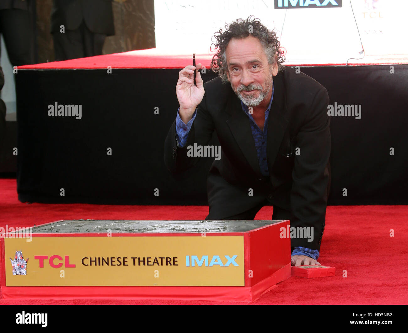 Tim Burton Hand And Footprint Ceremony Featuring: Tim Burton Where ...