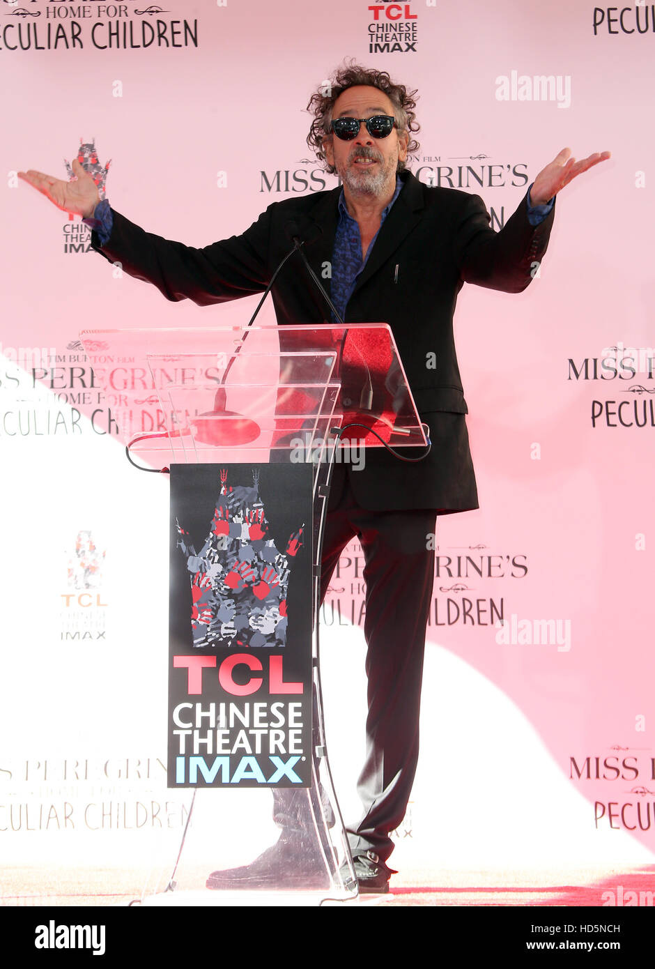 Tim Burton Hand And Footprint Ceremony Featuring: Tim Burton Where ...