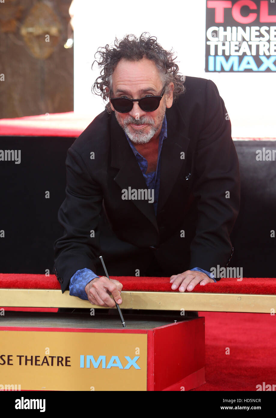 Tim Burton Hand And Footprint Ceremony Featuring: Tim Burton Where ...