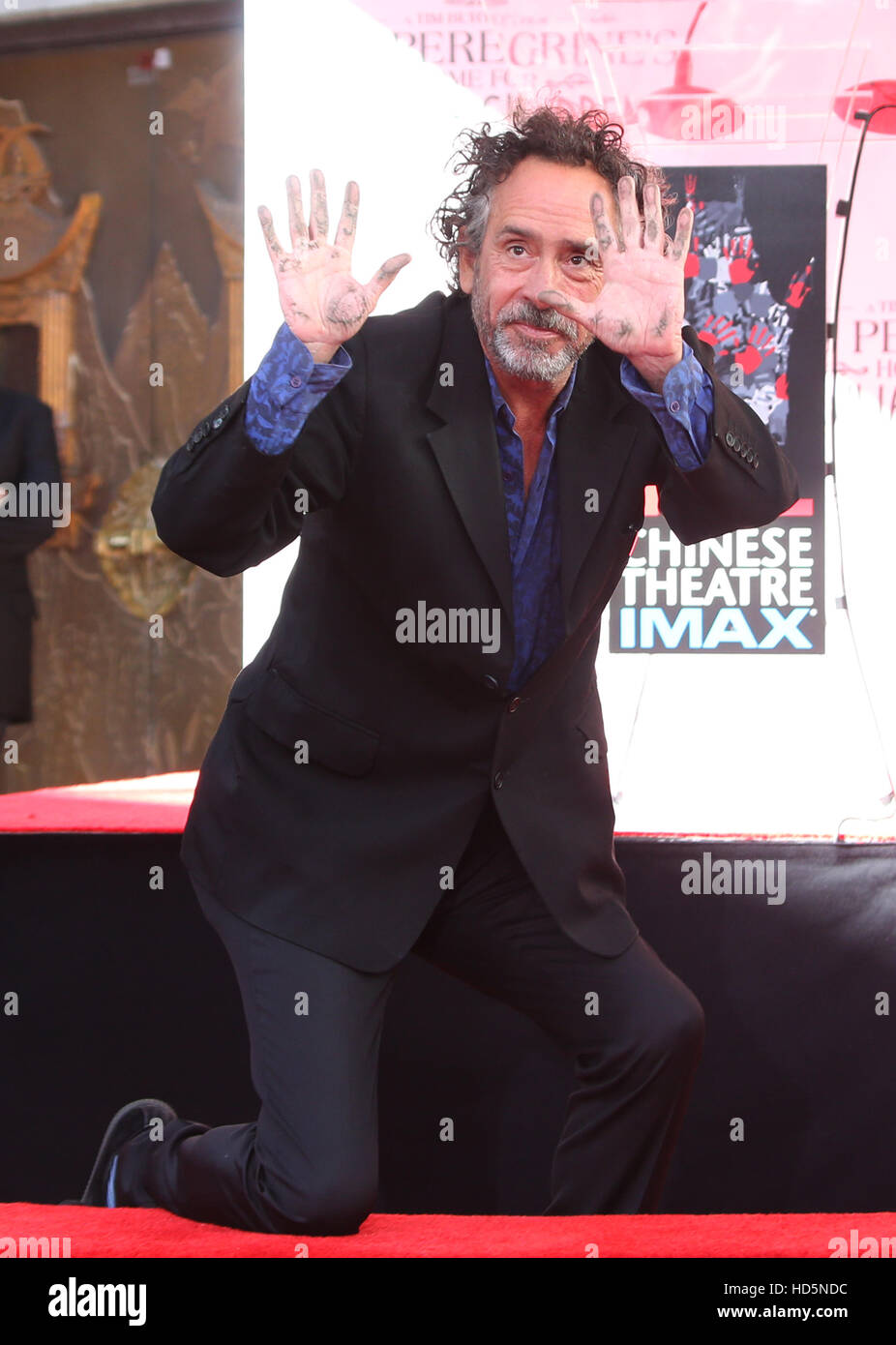 Tim Burton Hand And Footprint Ceremony Featuring: Tim Burton Where ...