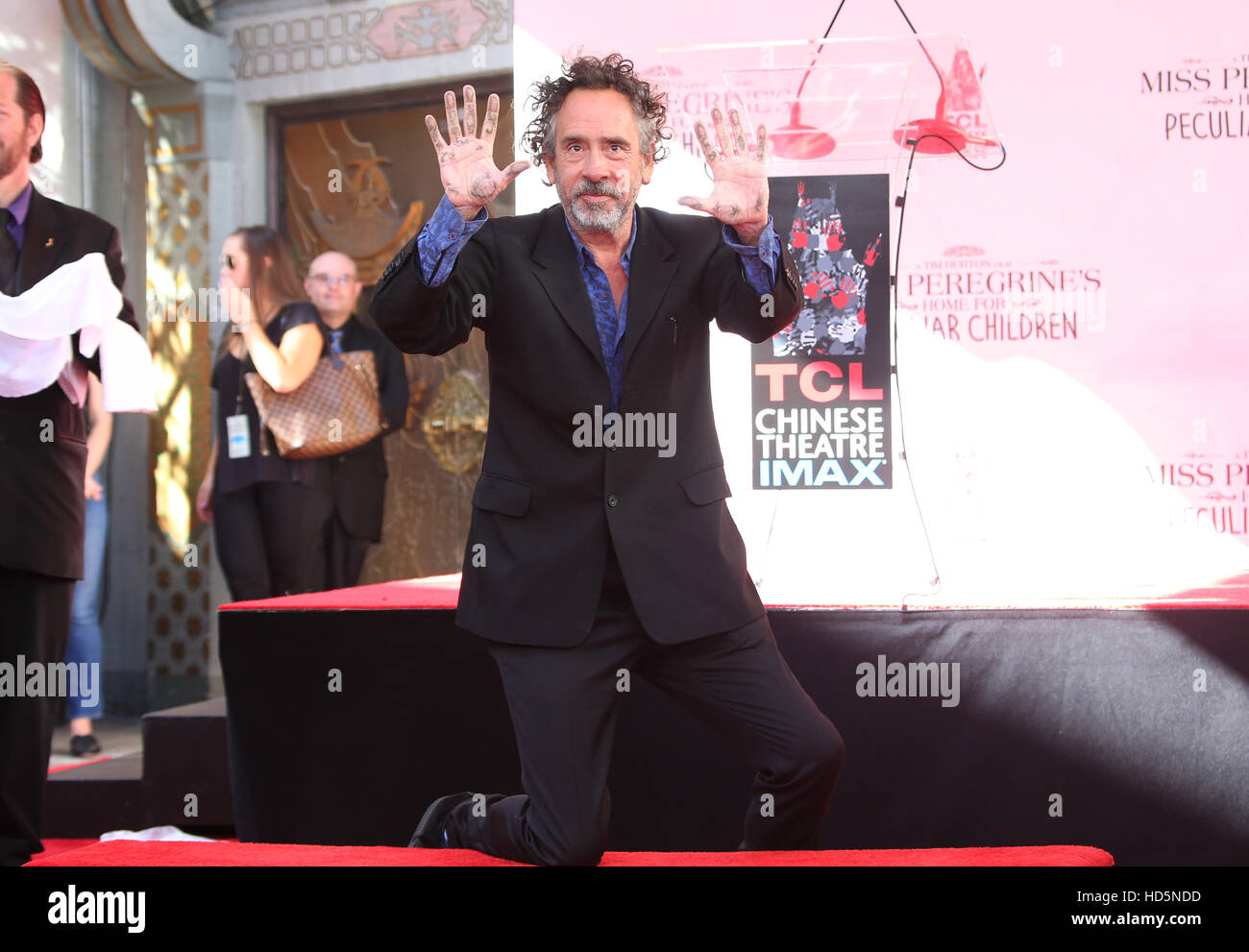 Tim Burton Hand And Footprint Ceremony Featuring: Tim Burton Where ...