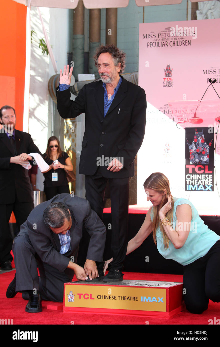 Tim Burton Hand And Footprint Ceremony Featuring: Tim Burton, Alwyn ...
