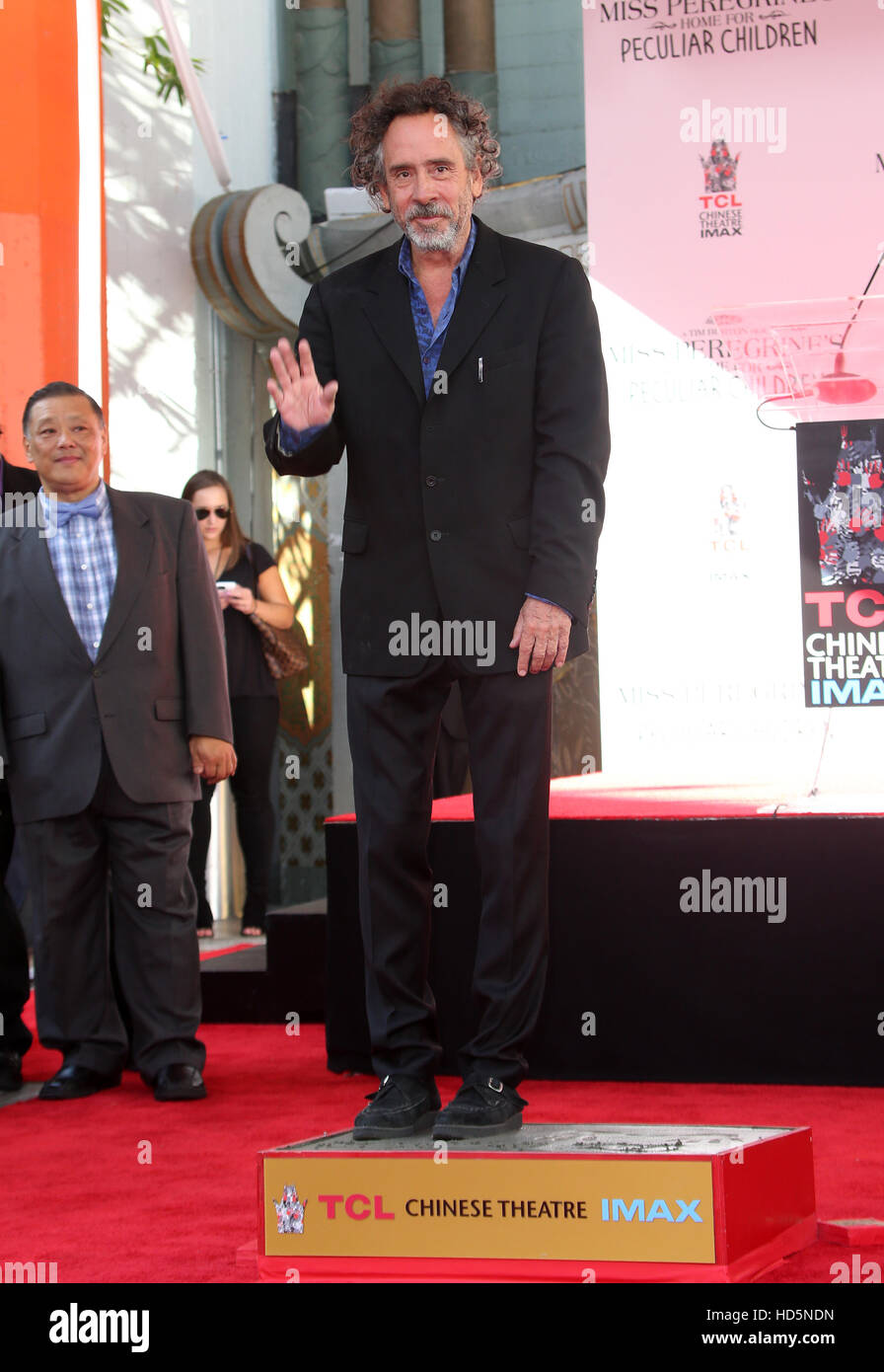 Tim Burton Hand And Footprint Ceremony Featuring: Tim Burton Where ...