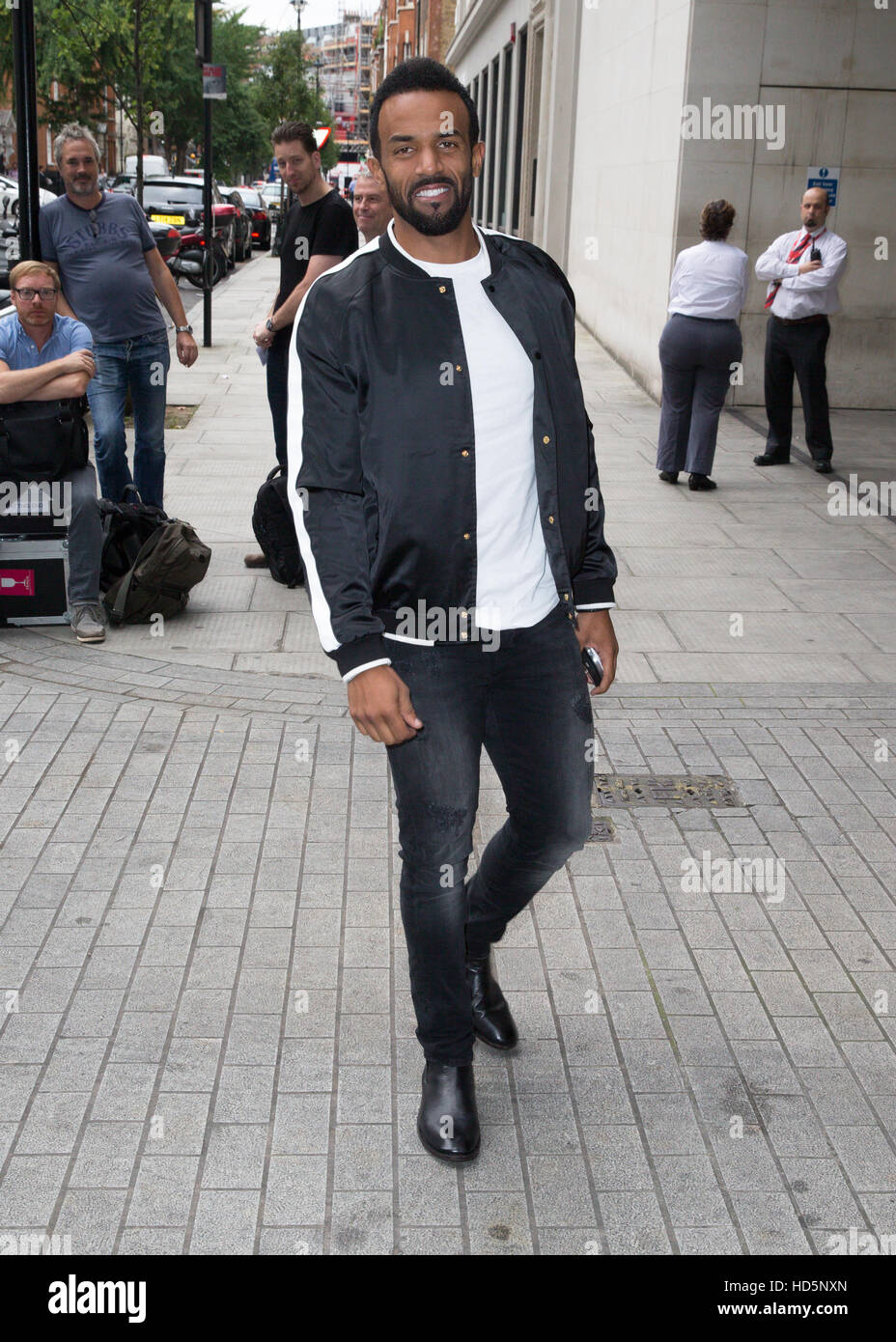 Craig David pictured arriving at the Radio 1 studio to perform on the ...