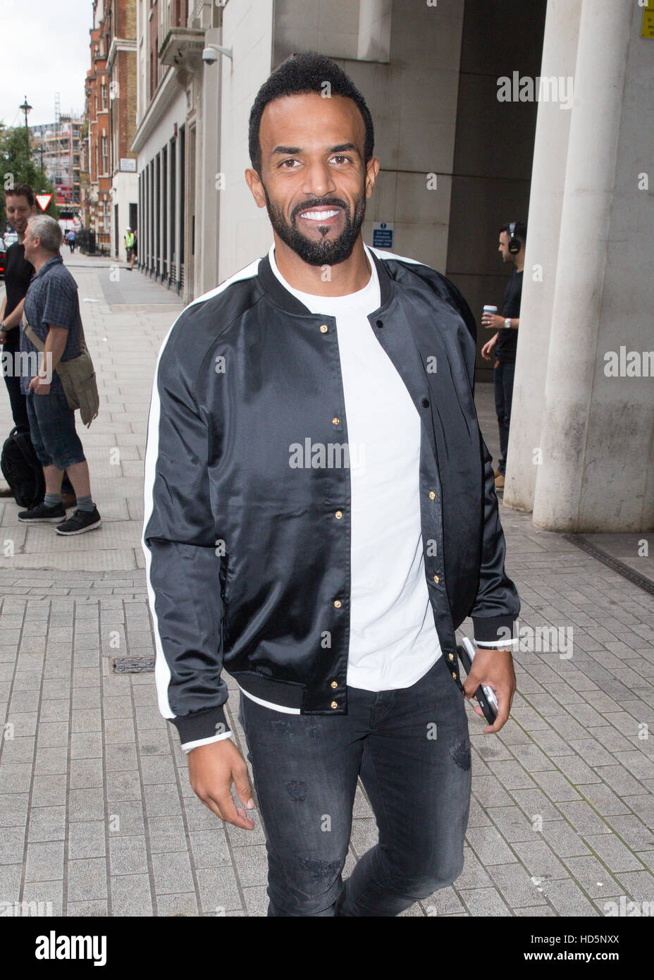Craig David pictured arriving at the Radio 1 studio to perform on the ...