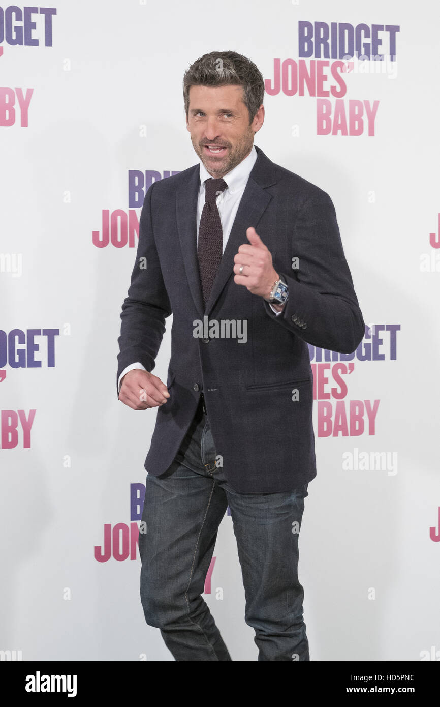 'Bridget Jones's Baby’ photocall in Madrid Featuring: Patrick Dempsey ...