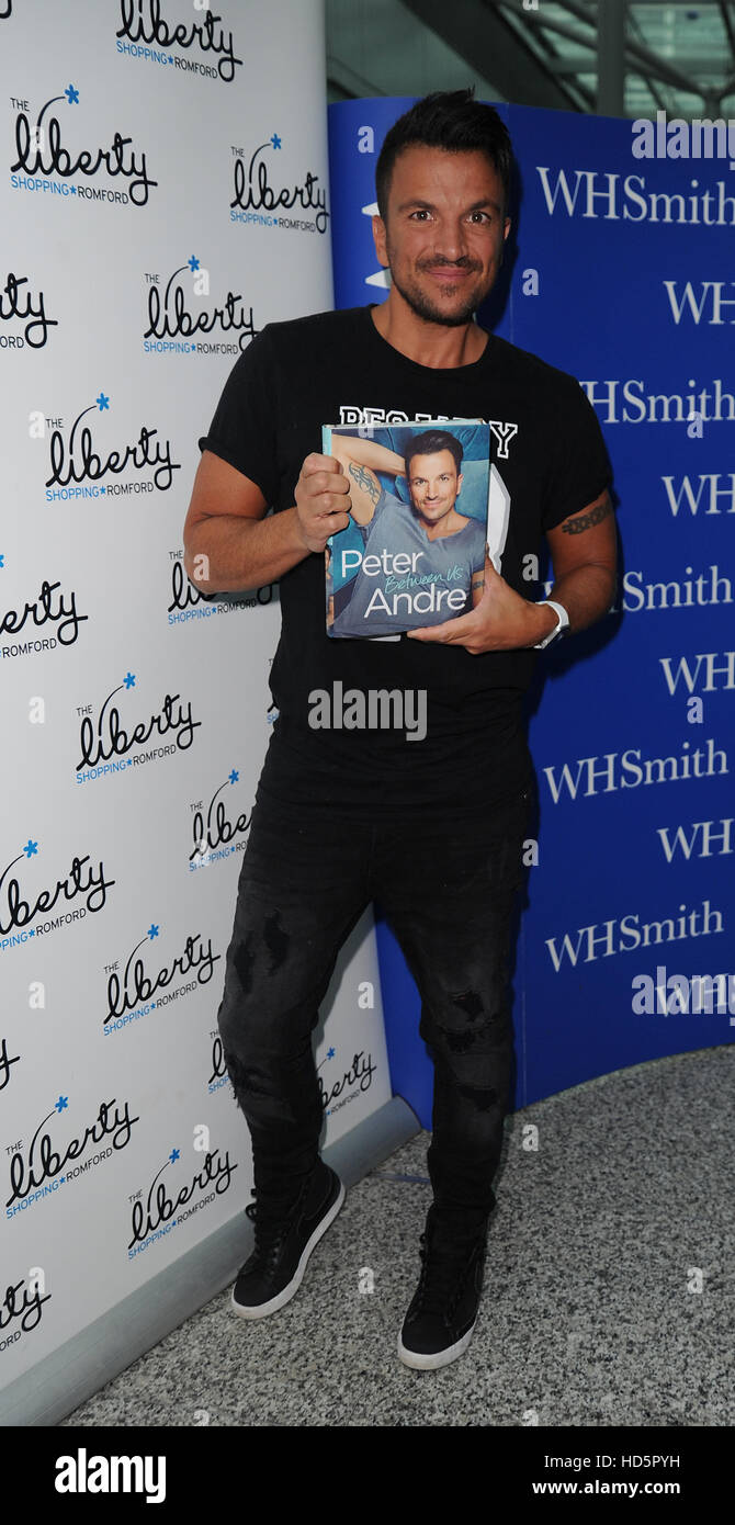Peter Andre signs his book in WH Smiths in Romford Essex Featuring: Peter Andre Where: London ...