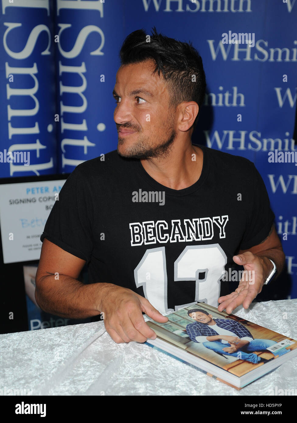 Peter Andre signs his book in WH Smiths in Romford Essex Featuring ...