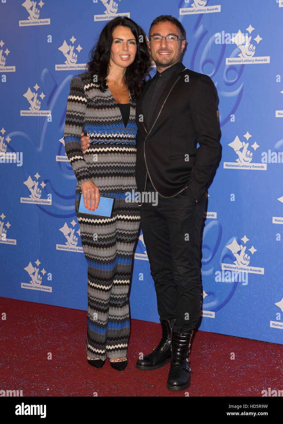 Celebrity X celebrating the winners in this year’s National Lottery ...