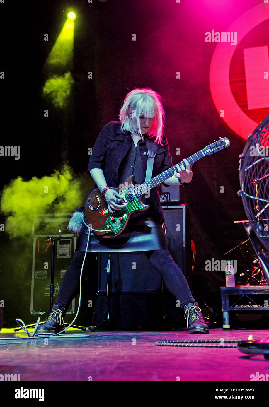 L7 performing at Manchester O2 Ritz Featuring: L7, Suzi Gardner Where ...