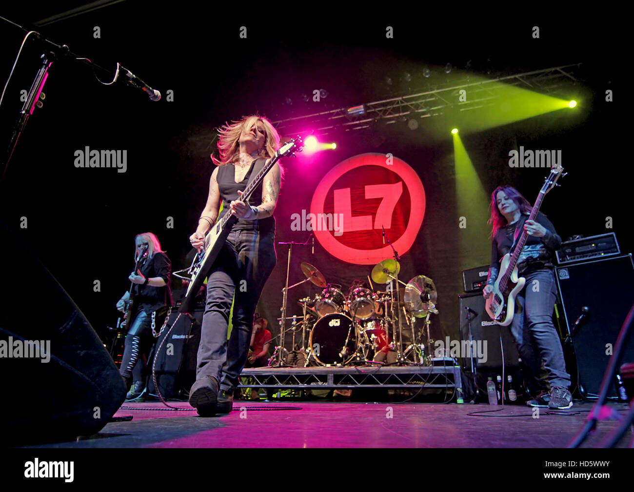 L7 performing at Manchester O2 Ritz Featuring: L7, Suzi Gardner, Donita ...