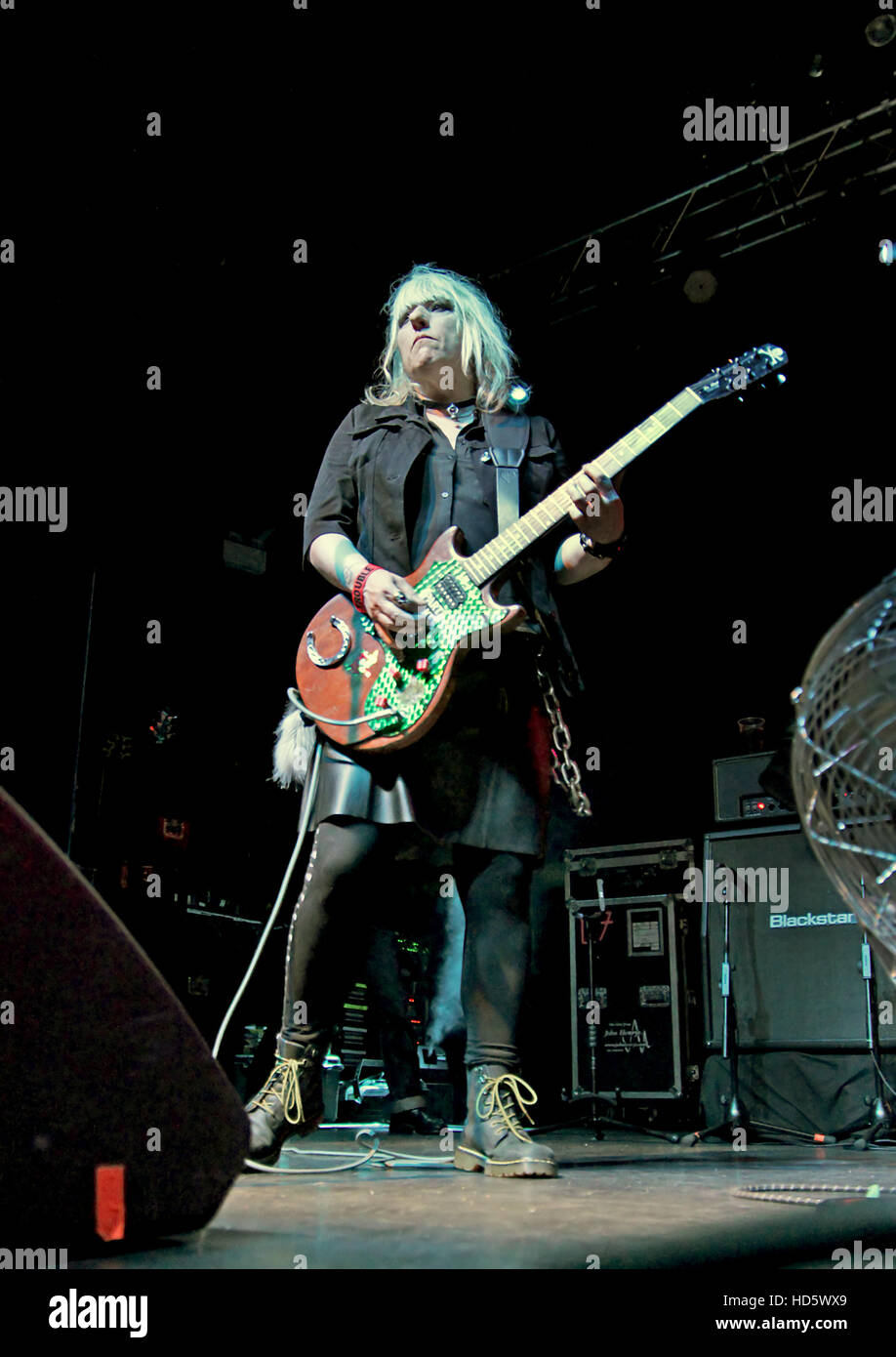 L7 performing at Manchester O2 Ritz Featuring: L7, Suzi Gardner Where ...