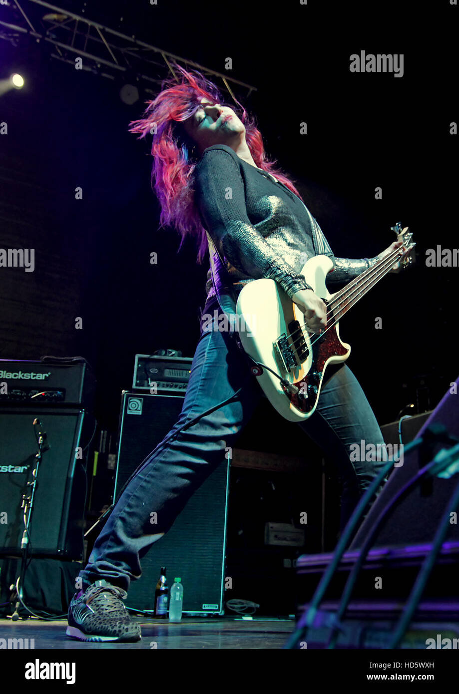 L7 performing at Manchester O2 Ritz Featuring: L7, Jennifer Finch Where ...