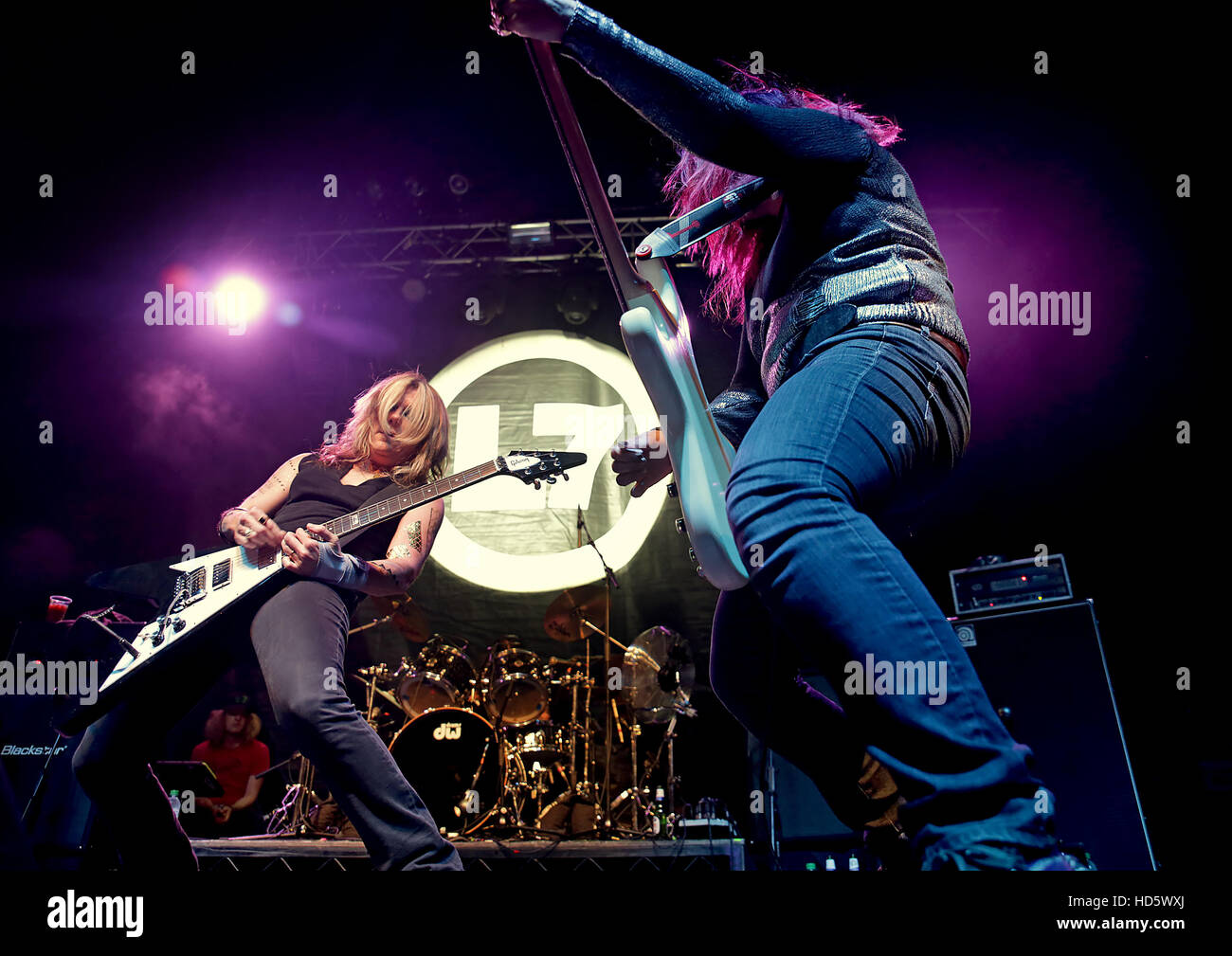 L7 performing at Manchester O2 Ritz Featuring: L7, Donita Sparks ...