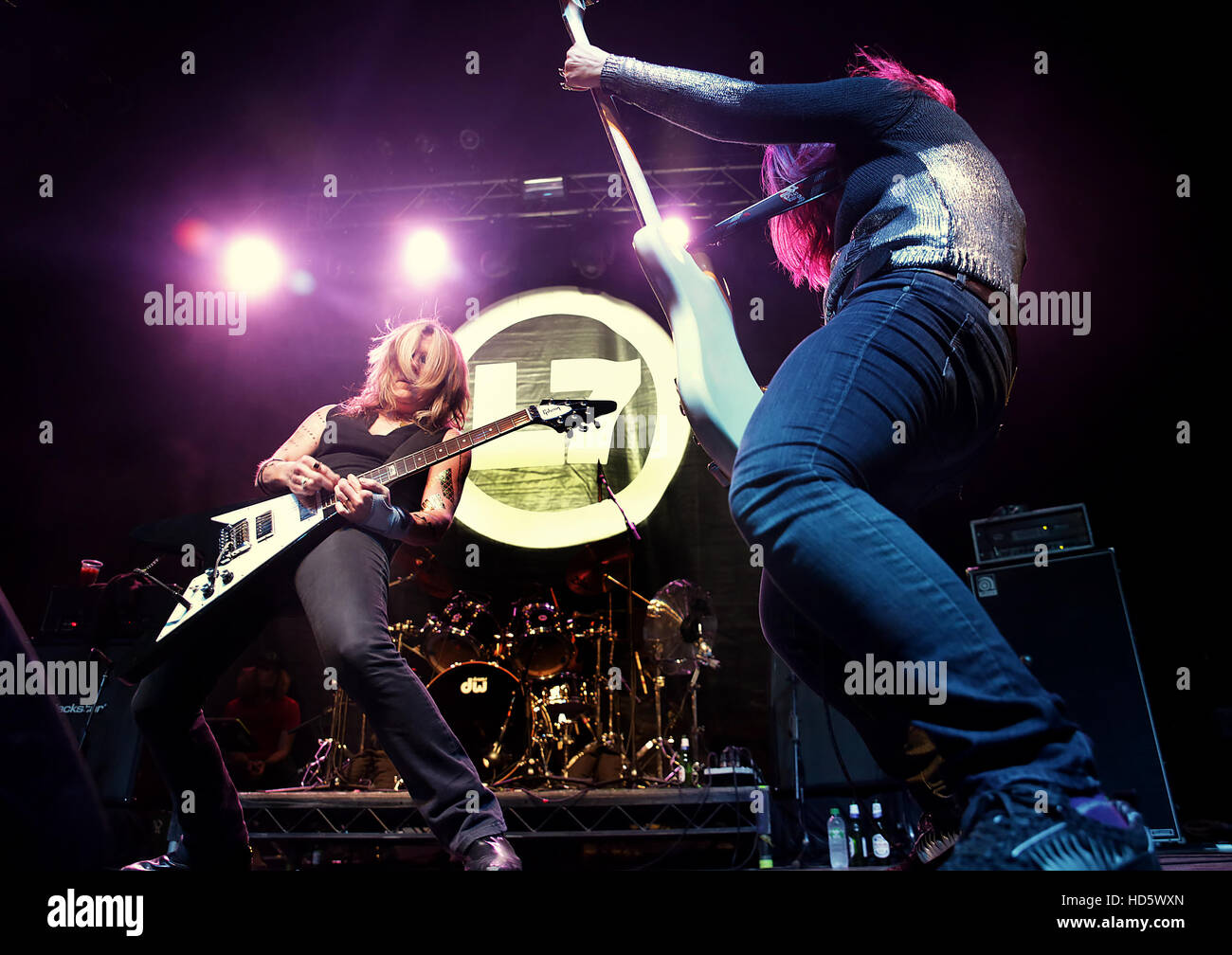 L7 performing at Manchester O2 Ritz Featuring: L7, Donita Sparks ...