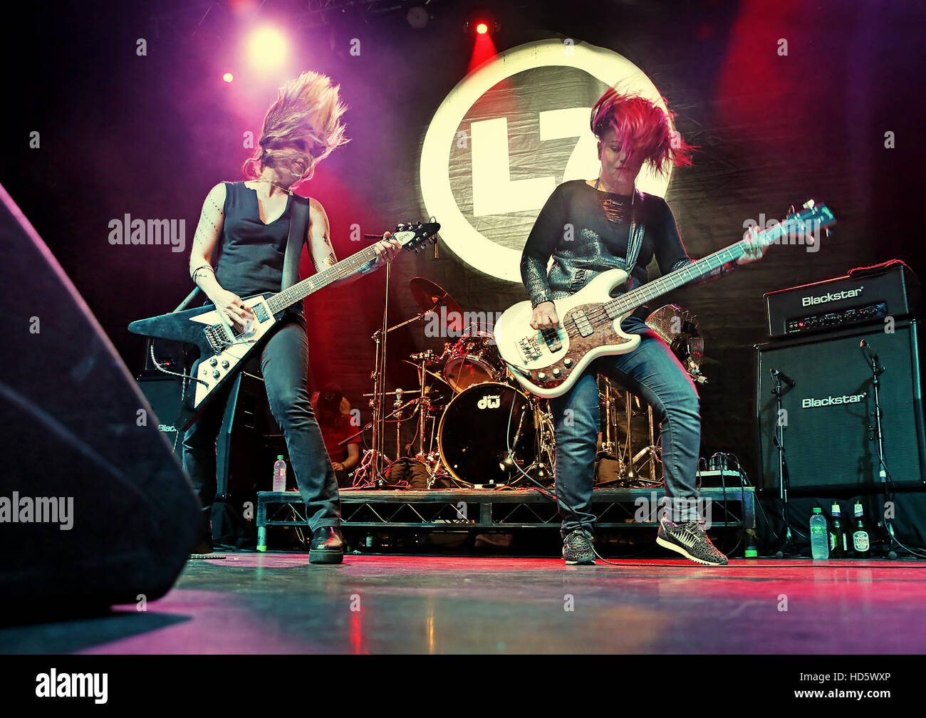 L7 performing at Manchester O2 Ritz Featuring: L7, Donita Sparks ...