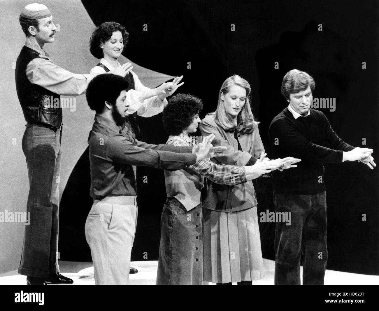 Omnibus Linda Bove Second From Front Left Meryl Streep Second From Front Right And The