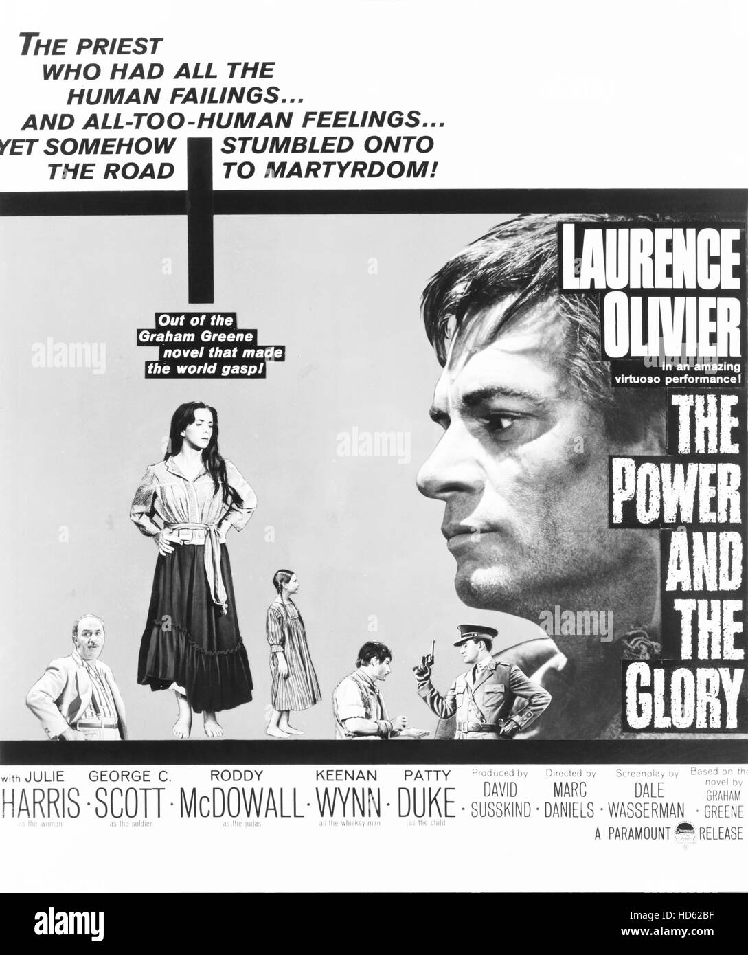 THE POWER AND THE GLORY, US poster, from left: Keenan Wynn, Julie ...