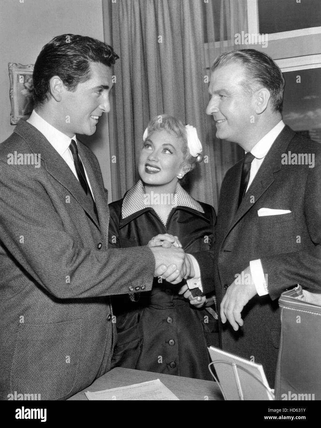 PRIVATE SECRETARY, from left: Jacques Bergerac, Ann Sothern, Don Porter ...