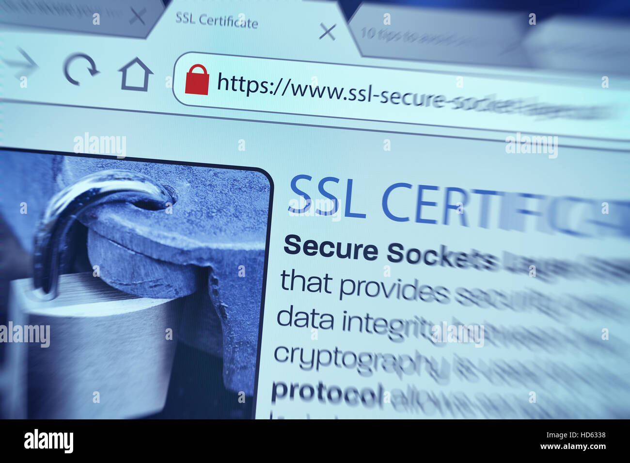Lock icon browser hi-res stock photography and images - Alamy
