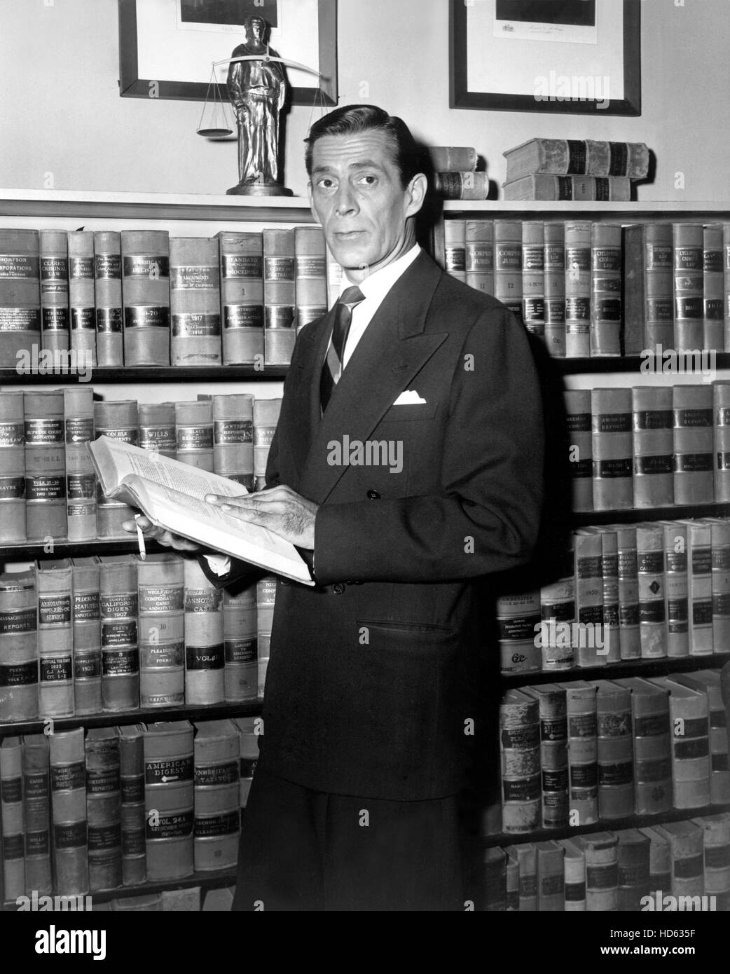PUBLIC DEFENDER, Reed Hadley, 1950's Stock Photo - Alamy