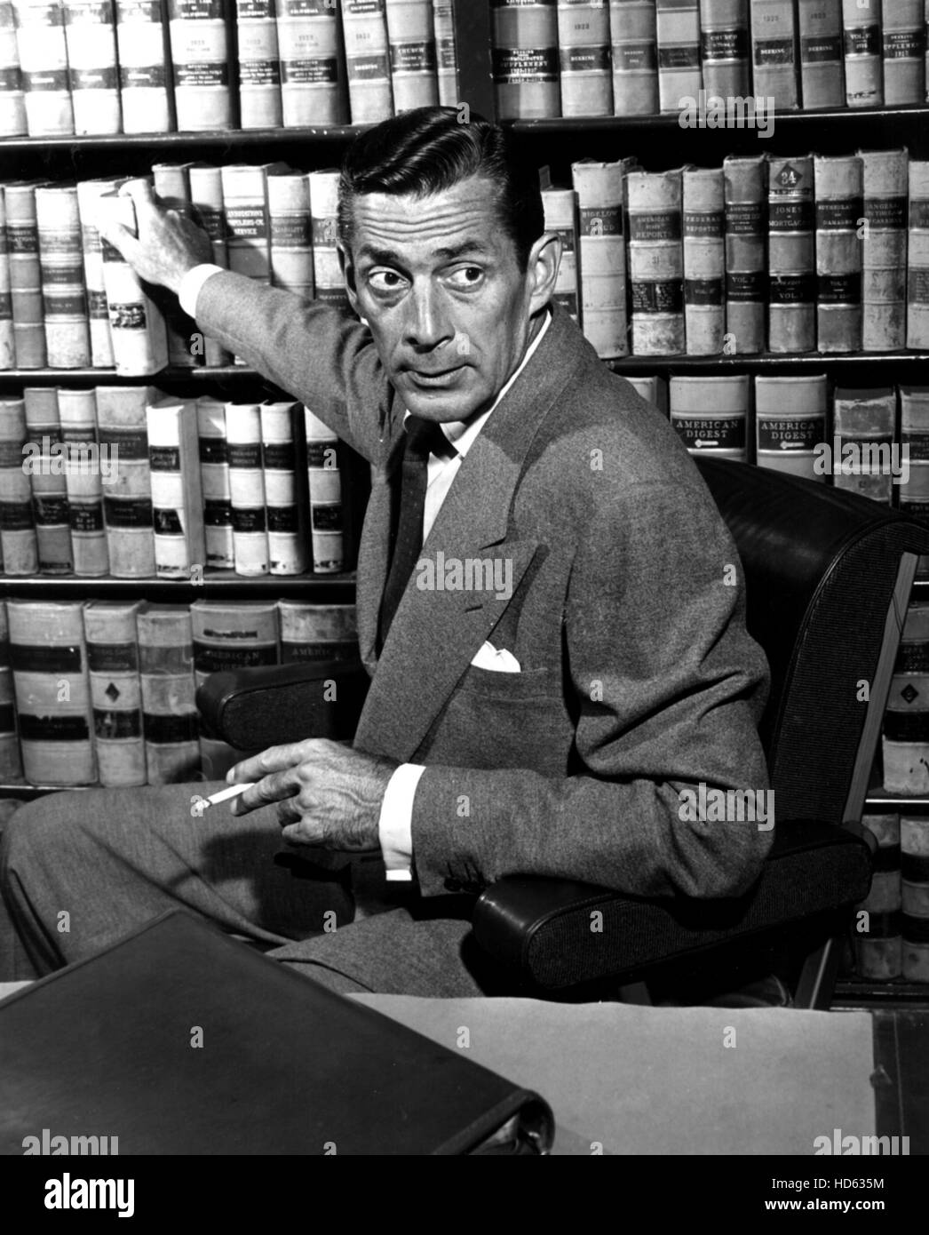 PUBLIC DEFENDER, Reed Hadley, 1954 Stock Photo - Alamy