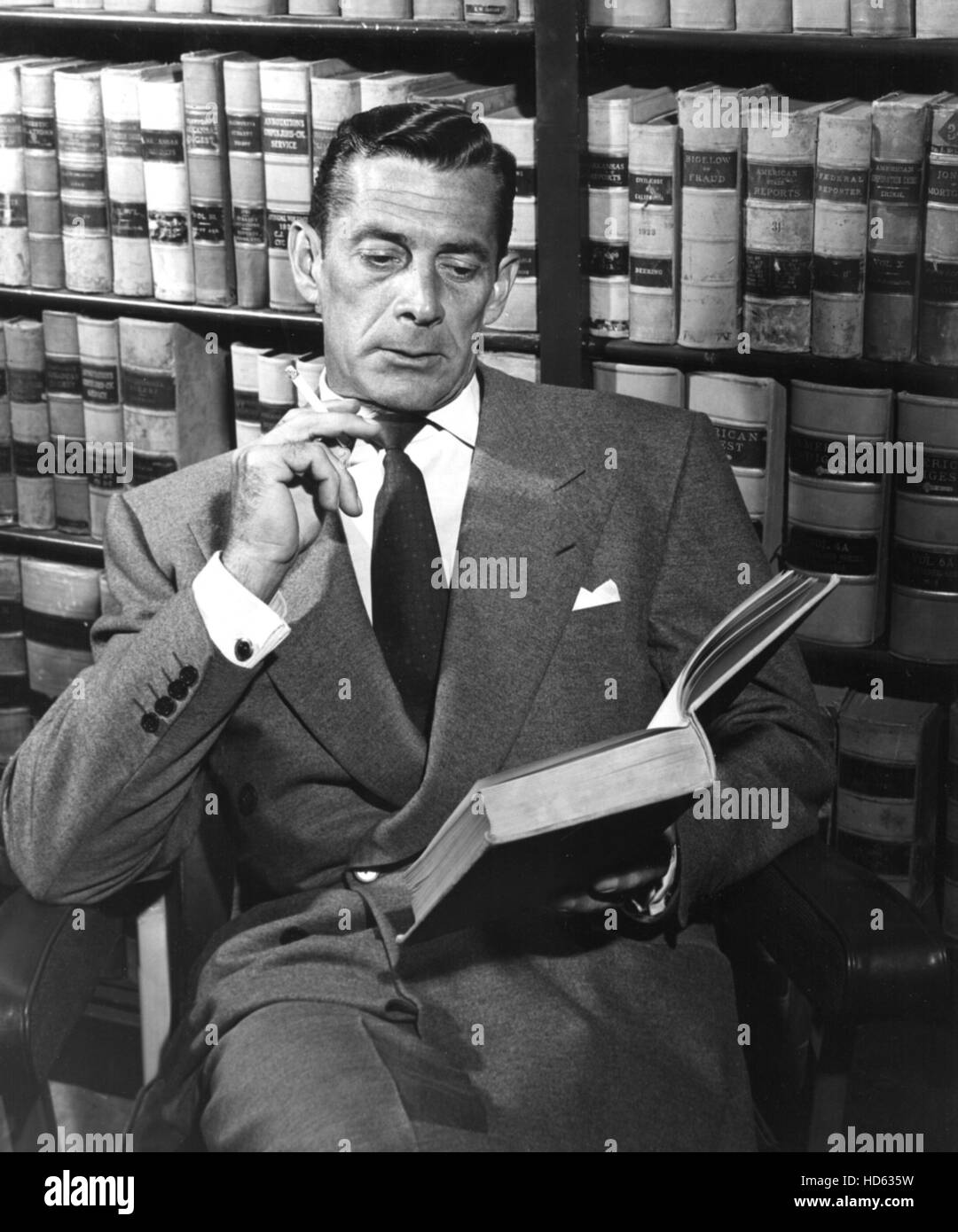 PUBLIC DEFENDER, Reed Hadley, 1954 Stock Photo - Alamy