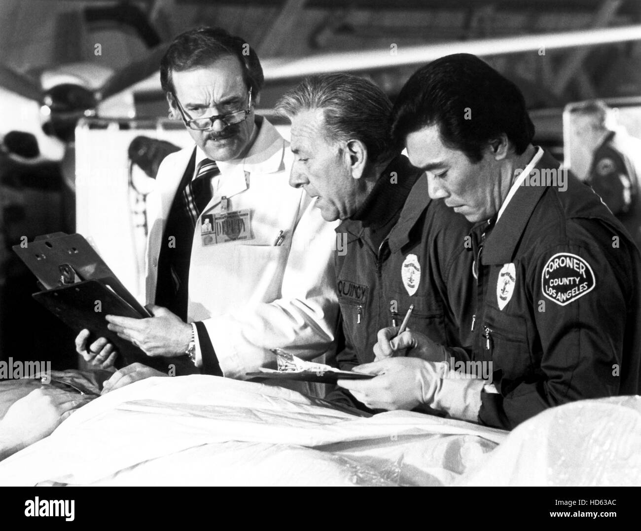QUINCY, M.E., from left: John S. Ragin, Jack Klugman, Robert Ito in ...