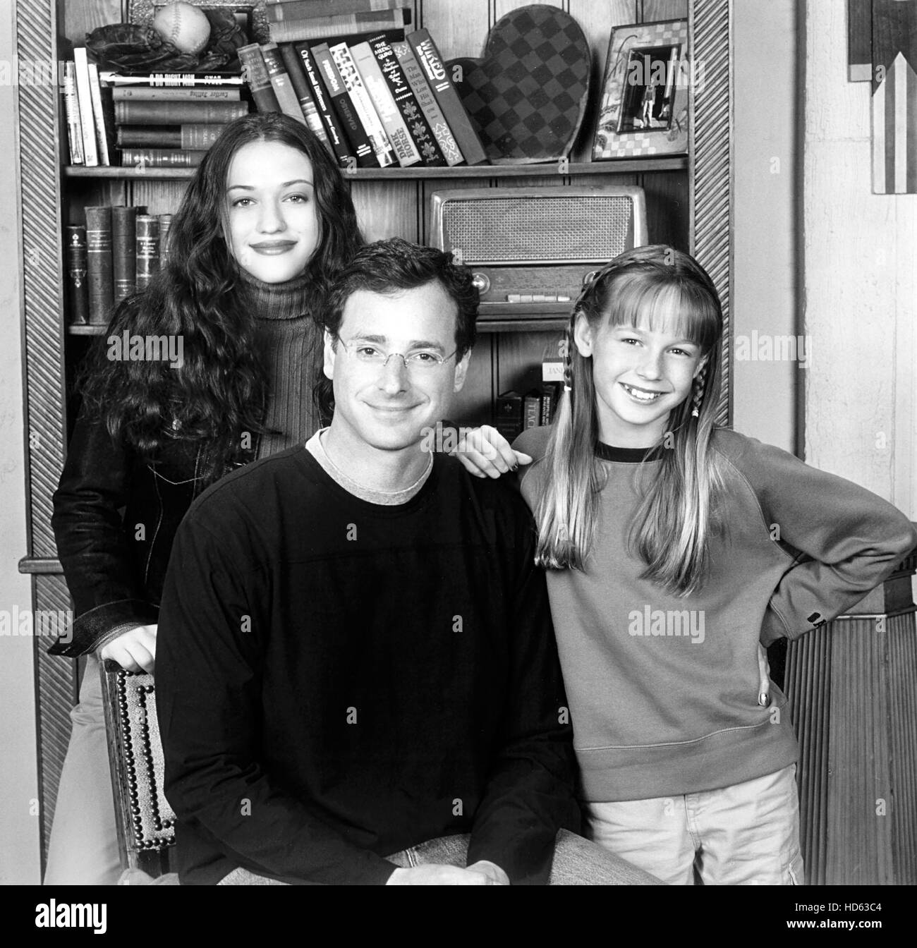 RAISING DAD, l-r: Kat Dennings, Bob Saget, Brie Larson, 2001-2012. ph ...