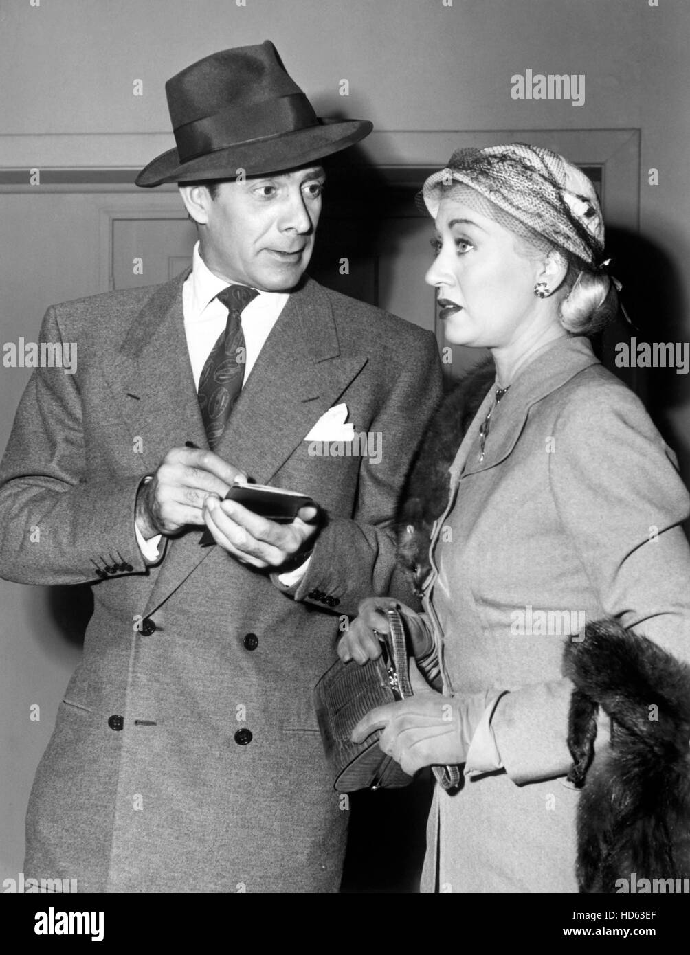 RACKET SQUAD, from left: Reed Hadley, Ann Lee, 1950-1953 Stock Photo ...