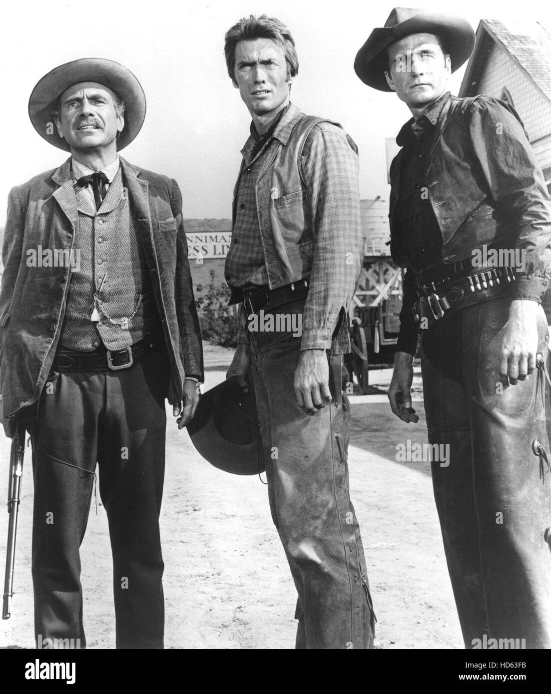 RAWHIDE, Clint Eastwood, Eric Fleming, 1959-66 Stock Photo - Alamy